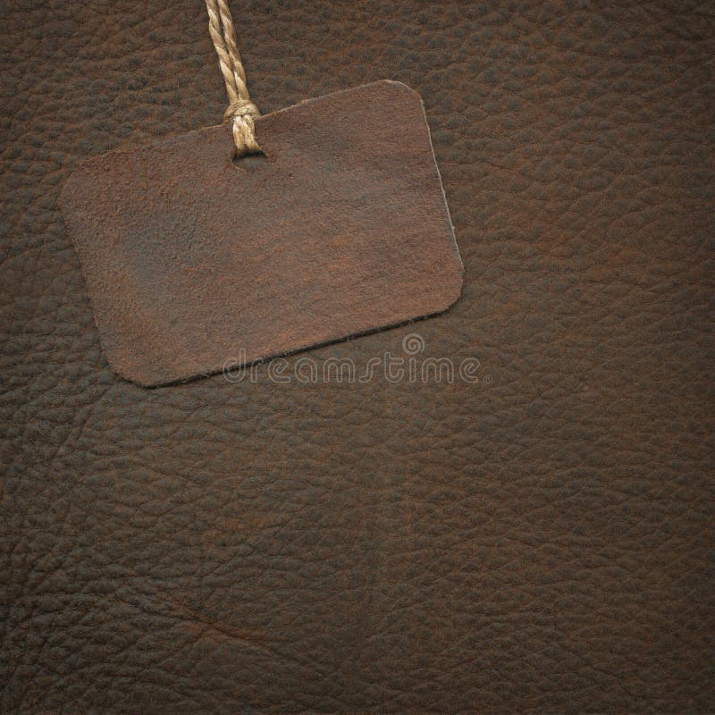 Lederne Marke Auf Veloursleder Stockfoto - Bild von alter, muster: 19079504