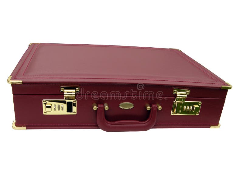 Lederner Aktenkoffer stockbild. Bild von sonderkommando - 3683579