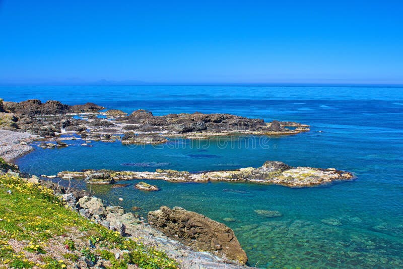 Beach and ledge stock photo. Image of landscape, algae - 27734060