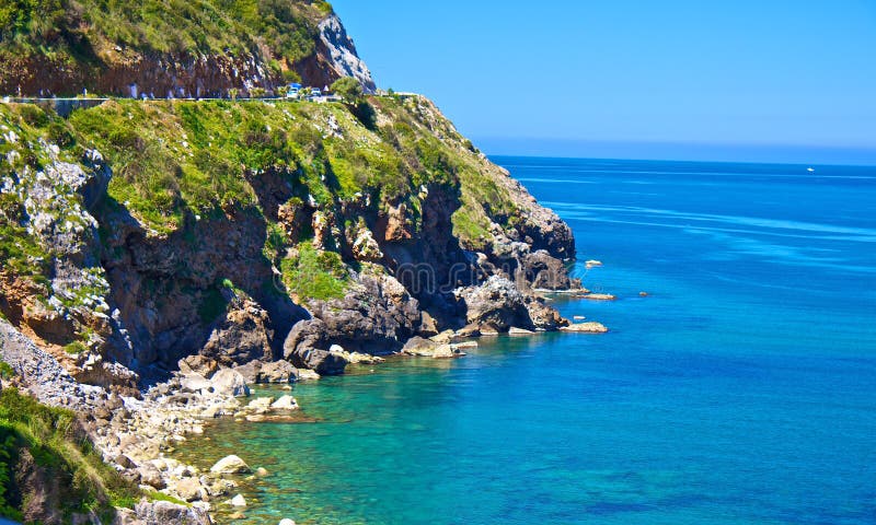 Beach and ledge stock photo. Image of landscape, algae - 27734060