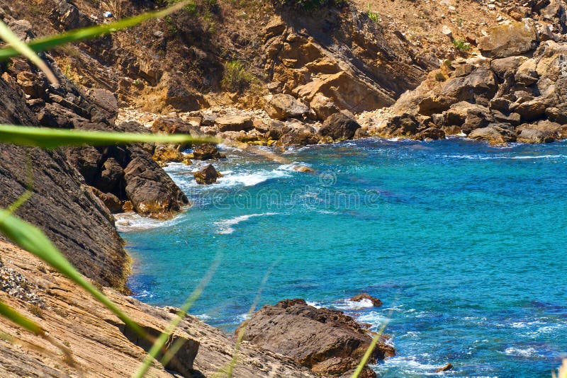 Beach and ledge stock photo. Image of landscape, algae - 27734060
