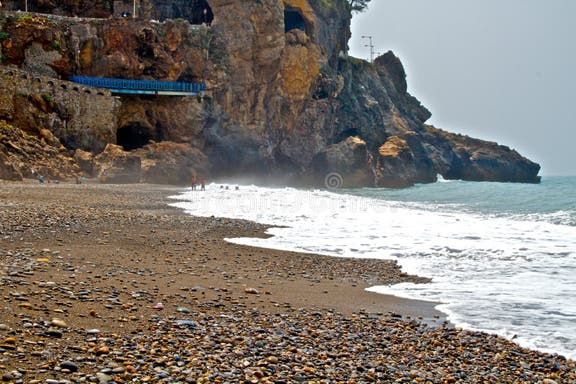 Ledge beach stock image. Image of summer, rock, sand - 26687587