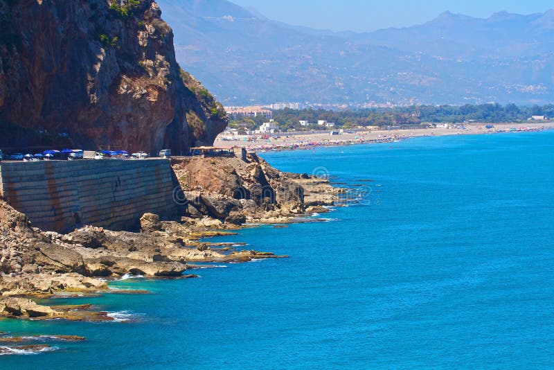 Ledge forest and the sea stock photo. Image of travel - 27733678