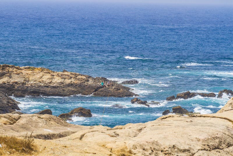 Ledge forest and the sea stock photo. Image of travel - 27733678