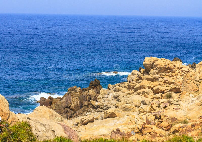 Ledge forest and the sea stock photo. Image of travel - 27733678