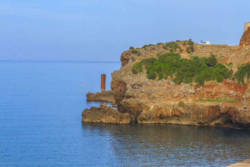 Ledge forest and the sea stock photo. Image of travel - 27733678