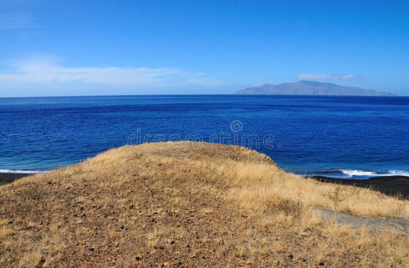 Ledge over beach stock photo. Image of verde, cape, brava - 53799440