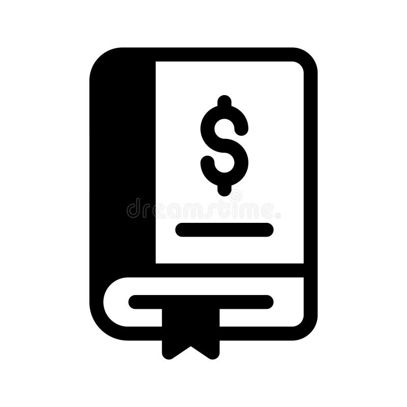 A Ledger Icon, Symbolizing Bookkeeping or Financial Records Stock ...