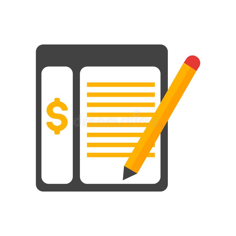 Ledger Icon Vector Sign And Symbol Isolated On White Background, Ledger ...