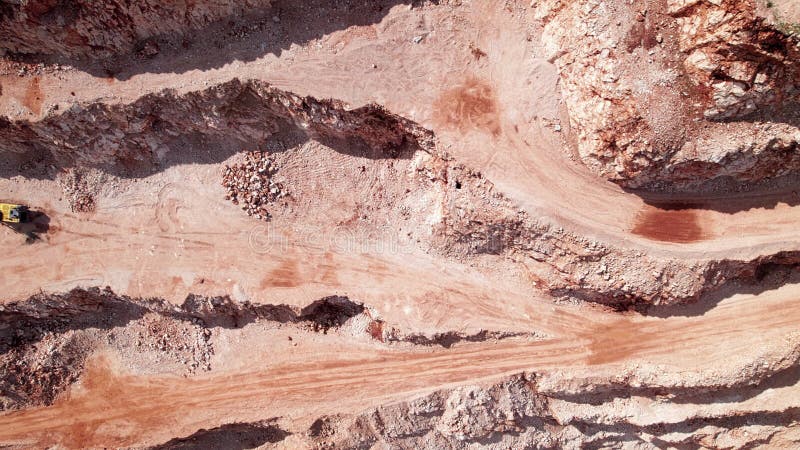 Ledges of Open Pit Sand Quarry Stock Footage - Video of resource ...