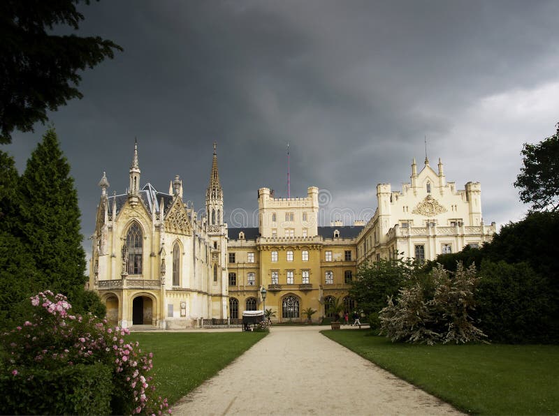 Lednice castle stock image. Image of republic, unesco - 10858127