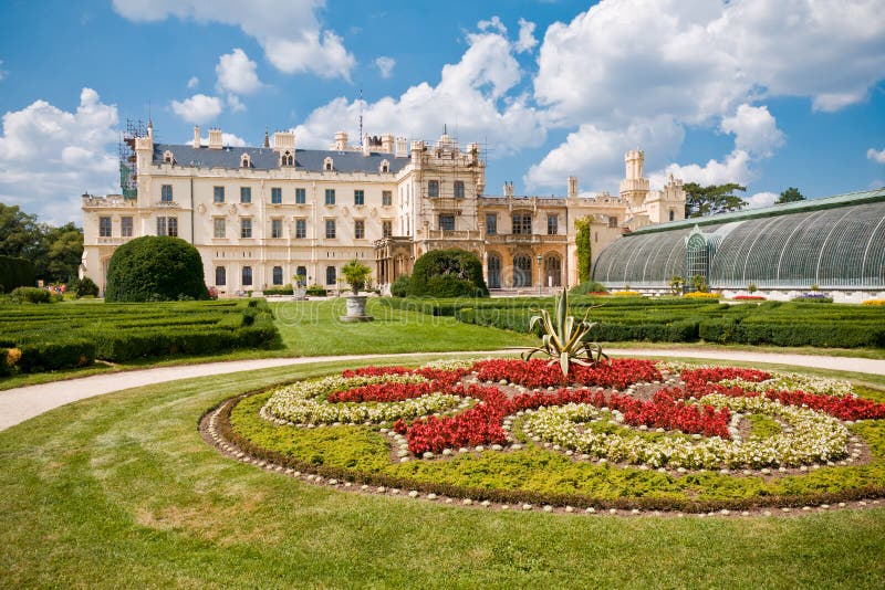 Lednice Castle stock photo. Image of park, unesco, history - 17588822