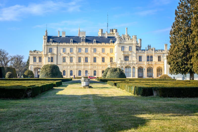 Lednice Castle Complex, UNESCO World Heritage Site in the South Moravia ...