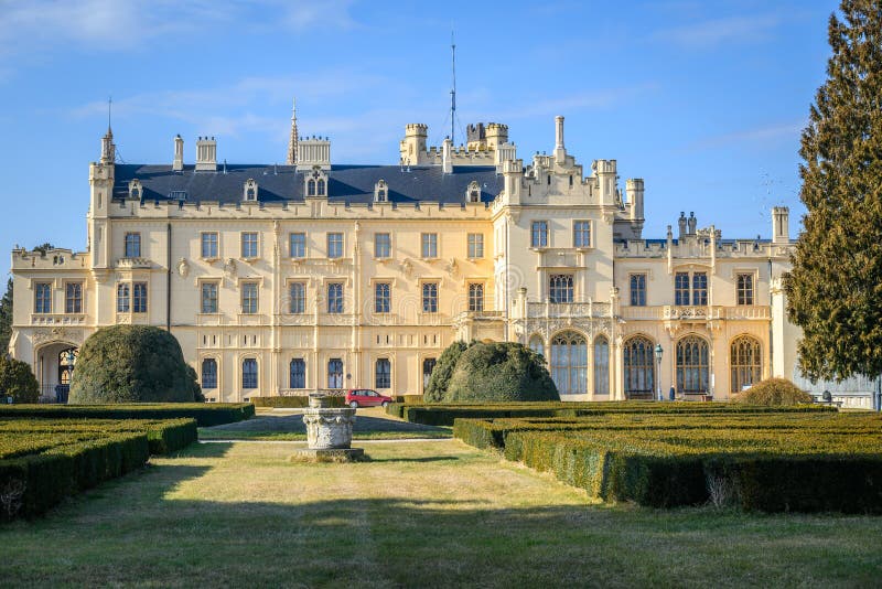 Lednice Castle Complex, UNESCO World Heritage Site in the South Moravia ...
