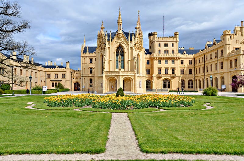 Lednice Castle stock photo. Image of park, unesco, history - 17588822