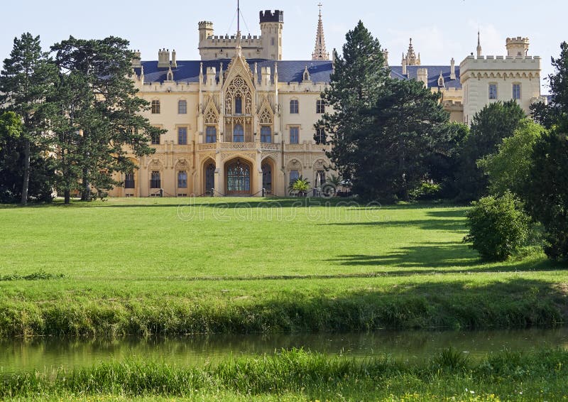 Lednice Palace, Czech Republic Stock Photo - Image of city, garden ...
