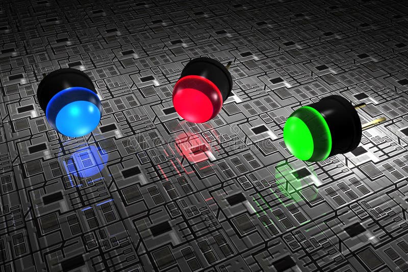 Bright LED stock illustration. Illustration of clear, emitting - 6280845