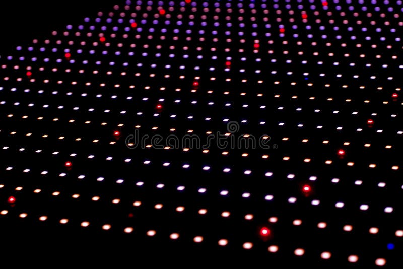 LEDs in Dark. Lights in Row. High Power Led Lamp Stock Image - Image of ...