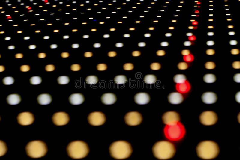 LEDs in Dark. Lights in Row. High Power Led Lamp Stock Photo - Image of ...