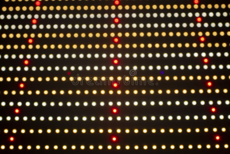 LEDs in Dark. Lights in Row. High Power Led Lamp Stock Image - Image of ...