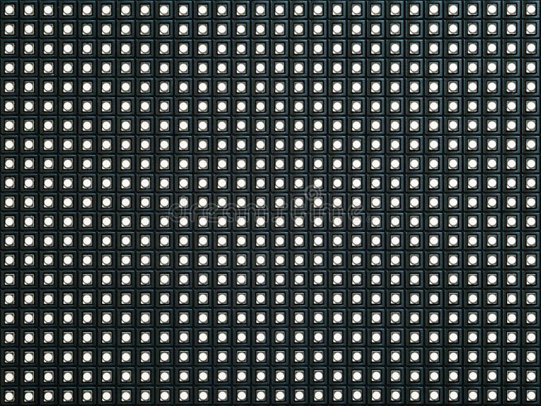 LEDs on the Surface of the LED Screen Module Close-up Front View Stock ...