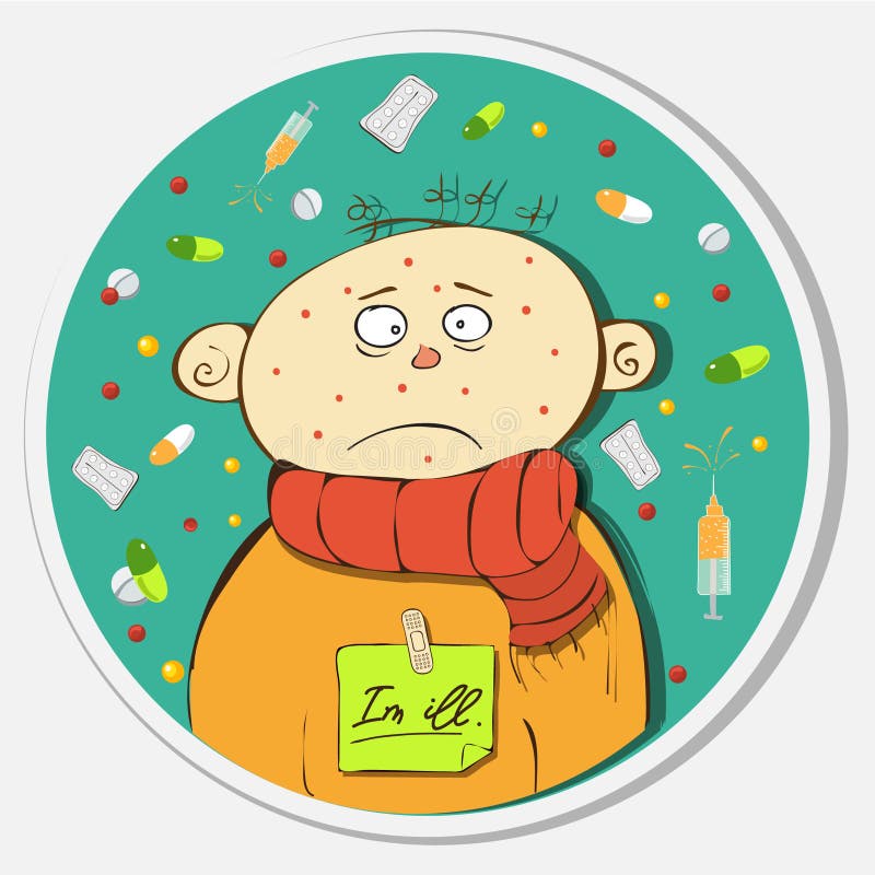 Sjukt Leverresultat Av Virus- Hepatit Med Viruset Runt Om Den ...