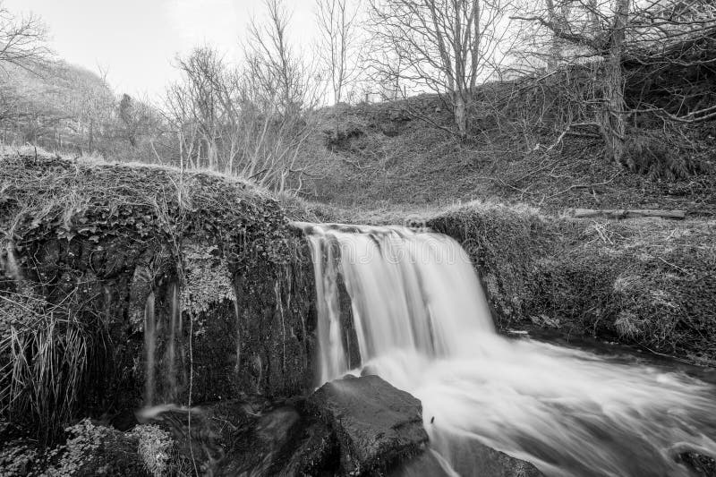 Lee Abbey beach in Devon stock photo. Image of waterfall - 382766990