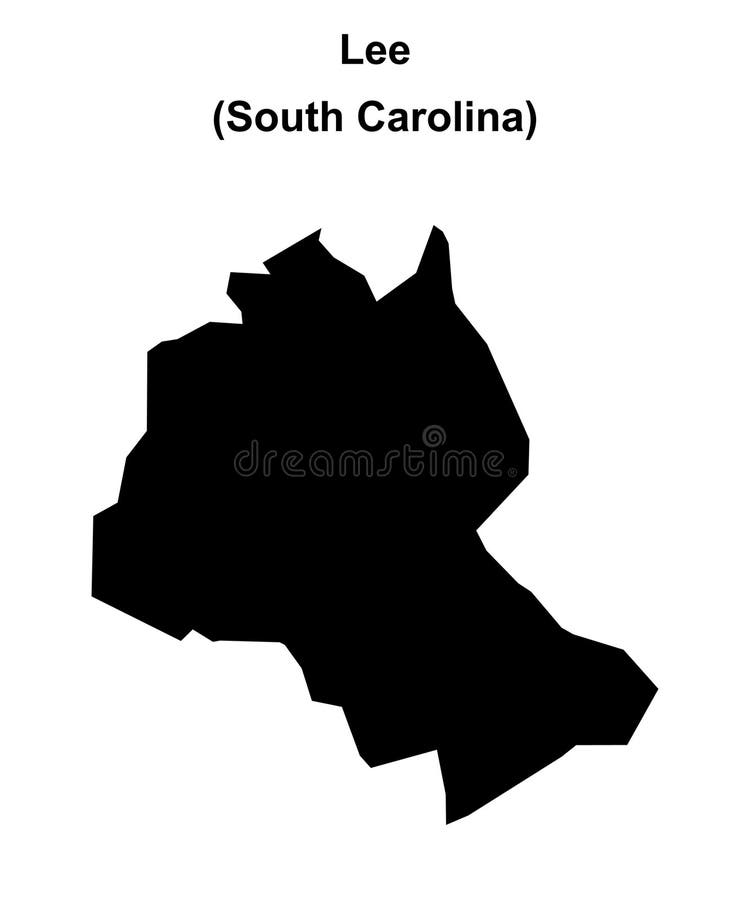 Lee outline map stock vector. Illustration of empty - 361757564