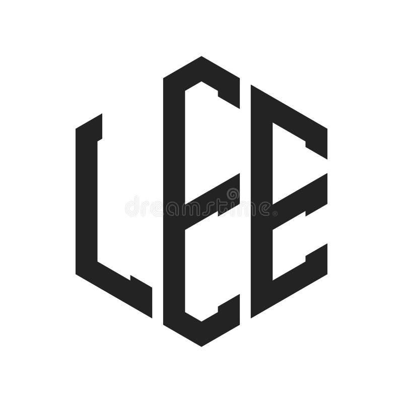 LEE Logo Design. Initial Letter LEE Monogram Logo Using Hexagon Shape ...