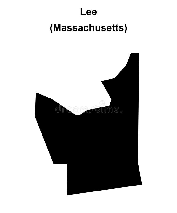 Lee outline map stock vector. Illustration of icon, contour - 387365103