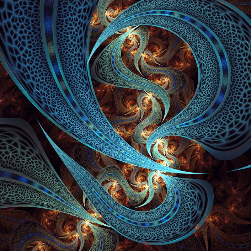 Leech Dream Fractal stock illustration. Illustration of eclipse - 101449077