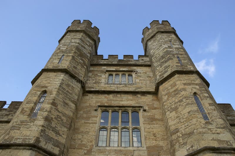 Leeds Castle Turrets stock image. Image of battlements - 1309335