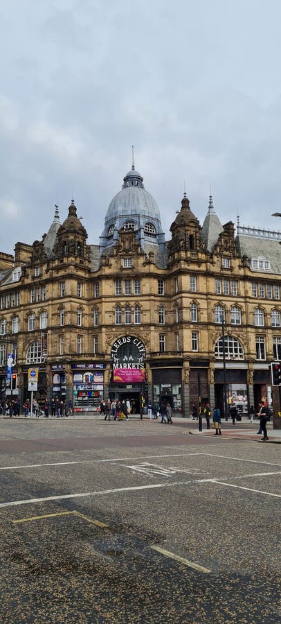 Leeds city market editorial stock image. Image of building - 278307749