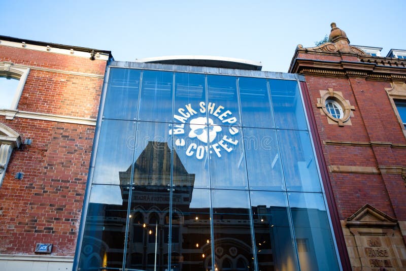 Leeds England 2nd Jun 2024 Black Sheep Coffee Exterior Sign Editorial ...