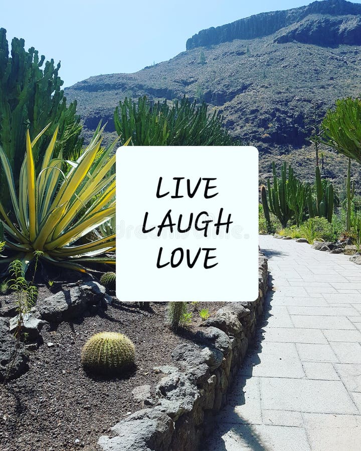 Leef de Liefde van de Lach stock afbeelding. Afbeelding bestaande uit ...