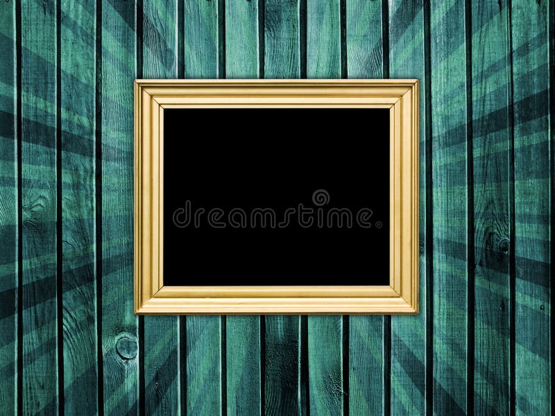 Leeg frame op houten muur stock afbeelding. Image of deeg - 16595495