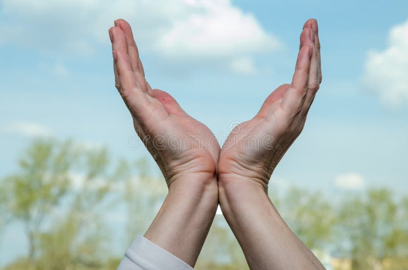 Leeg handgebaar stock afbeelding. Image of open, niets - 39554357