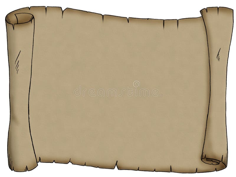 Leeg perkament stock illustratie. Illustration of gekruld - 4461095