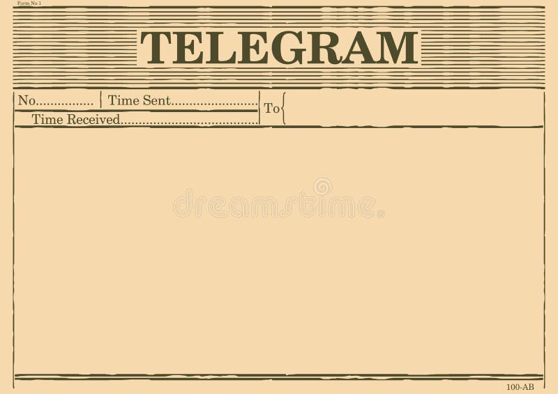 Telegram vector illustratie. Illustration of correspondentie - 44564120