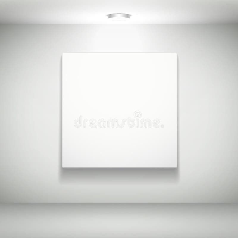 3d Vectorwitte Vlag Leeg Malplaatje Vector Illustratie - Illustration ...