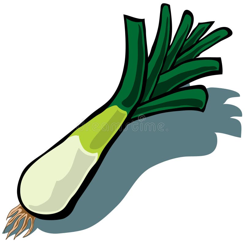Leek Vegetable Cartoon