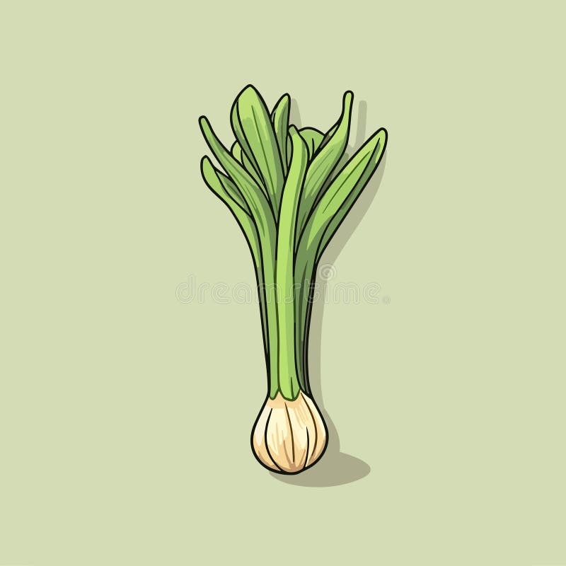 Leek Hand-drawn Illustration. Leek. Vector Doodle Style Cartoon ...