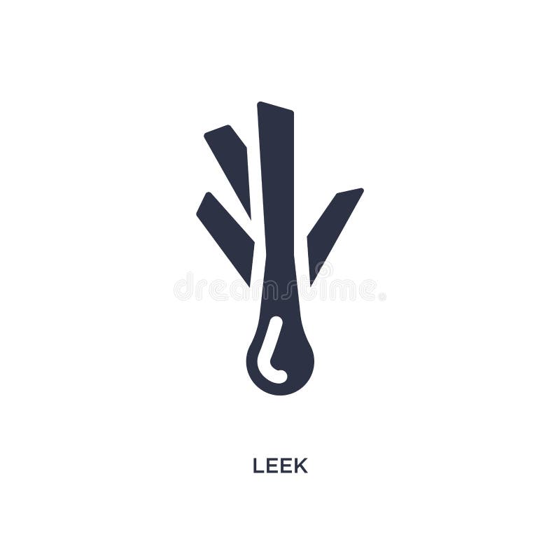 Leek Icon in Different Style Vector Illustration. Two Colored and Black ...