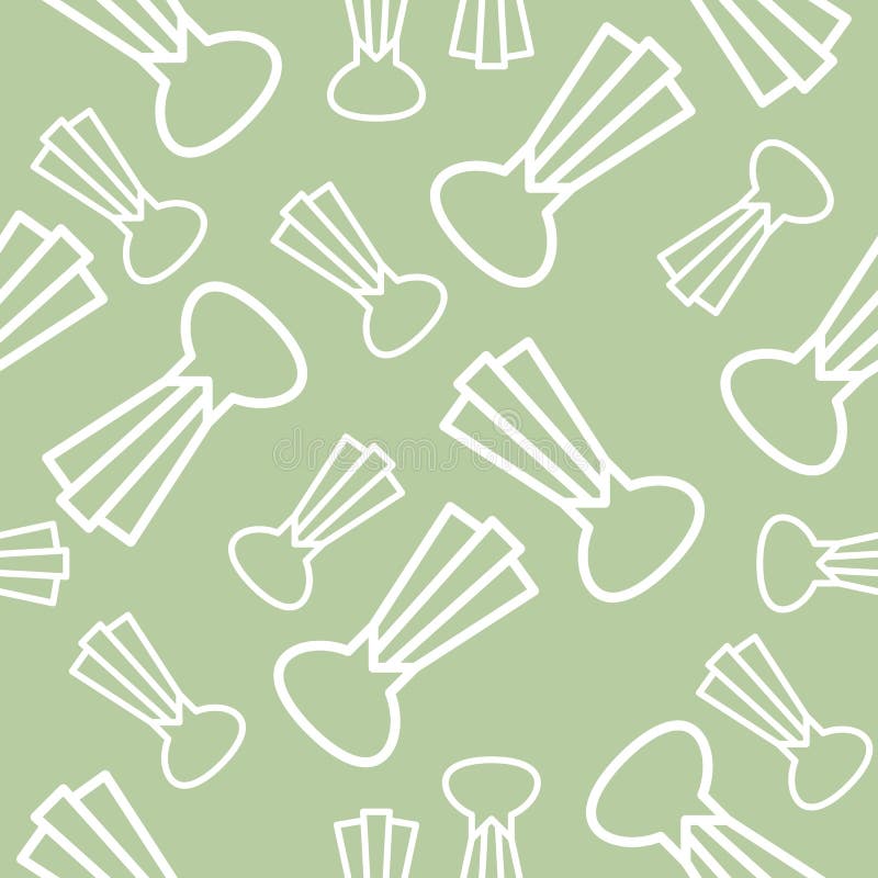 Leek or Spring Onion Outline Seamless Pattern Stock Vector ...