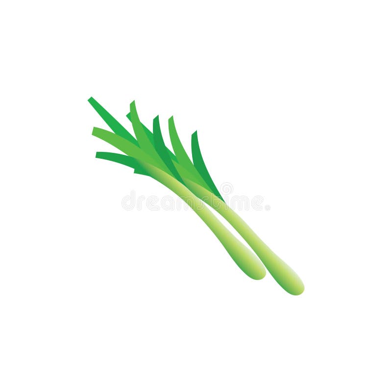 Leek Vegetable Icon Template Stock Vector - Illustration of food ...