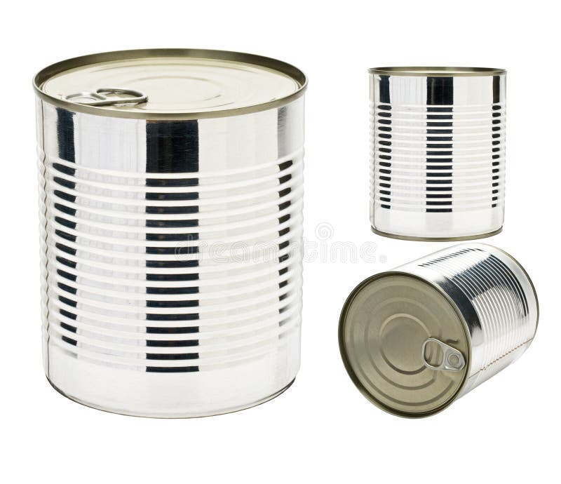 Trio der Blechdosen stockbild. Bild von idee, dose, nahrung - 17273511