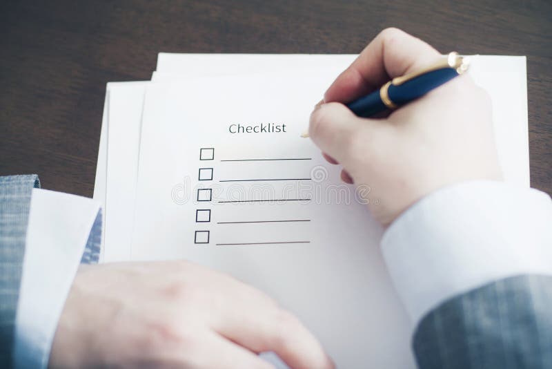 Leere Checkliste stockfoto. Bild von checkliste, markierung - 41117616