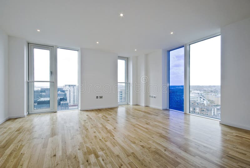 Leerer Raum stockfoto. Bild von glas, haupt, bequem, leuchte - 8910076