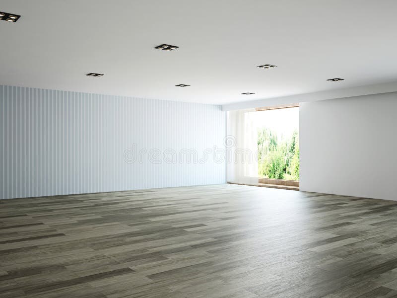 Leerer Raum stock abbildung. Illustration von wohn, halle - 41042776