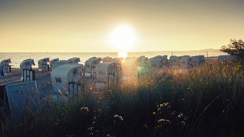 Leerer Strand Bei Travemuende Stockbild - Bild von leer, himmel: 40747607